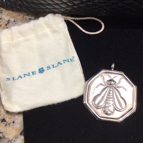 SLANE | Jewelry | Slane Silver Octagon Bee Pendant Ornament Nwot | Poshmark